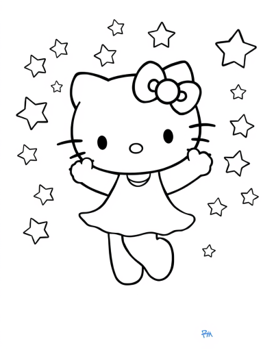 50+ Best Hello Kitty Coloring Pages(Free Download)
